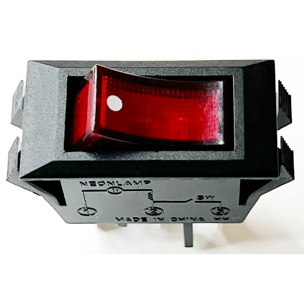 Zing Ear ZE-215 OEM Replacement illuminated Red Rocker Switch SPST 120 ...