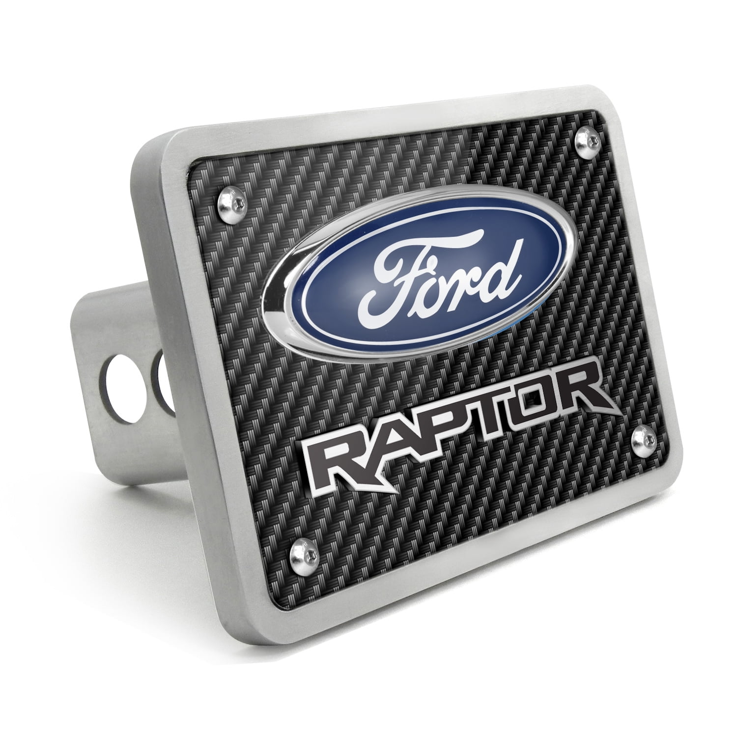 Ford Raptor 3D Logo Carbon Fiber Look Billet Aluminum 2 inch Tow Hitch ...