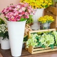 24 Pack Flower Buckets 9.84 Inch Plastic Flower Vases, Decorative ...