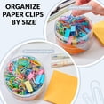 300pcs Paper Clips and Binder Clips Assorted Sizes with 100 Sheets ...