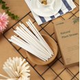 3-Pack Natural Plant Straws | 600 PCS 7.8'' Disposable Drinking Straws ...