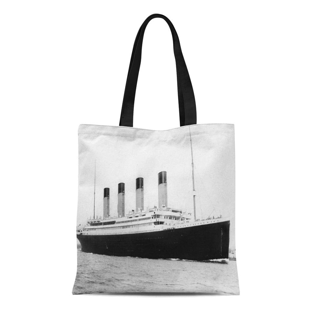 JSDART Canvas Tote Bag Photography Rms Titanic Famous Old Vintage ...