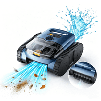 Seauto Cordless Robotic Pool Cleaner – Sonar Navigation, Auto Path ...