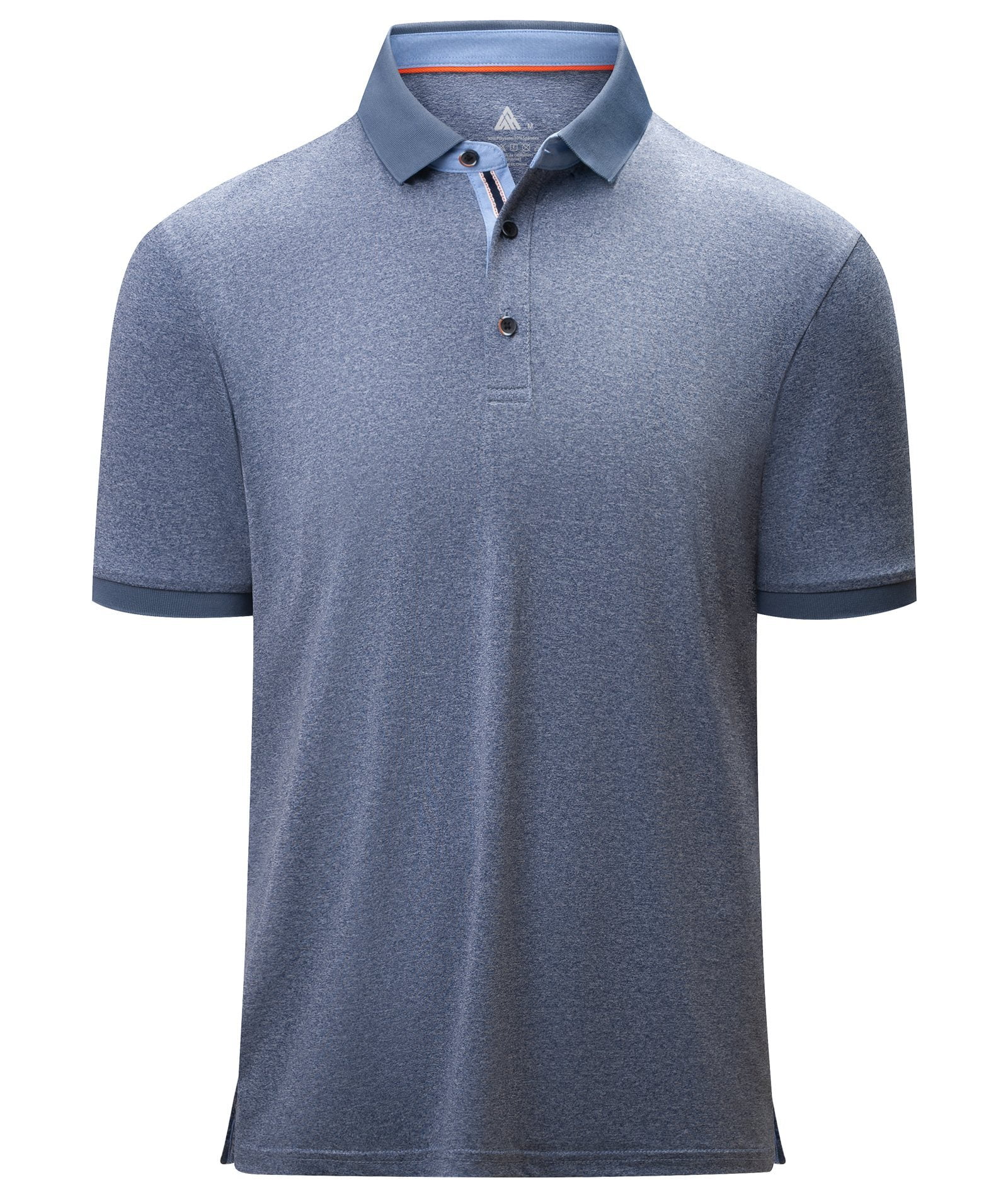 SCODI Mens Polo Shirts Solid Color Moisture Wicking Short Sleeve Golf ...