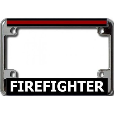 Thin Red Line 1 One Asterisk, Firefighter Firemen License Plate Tag ...