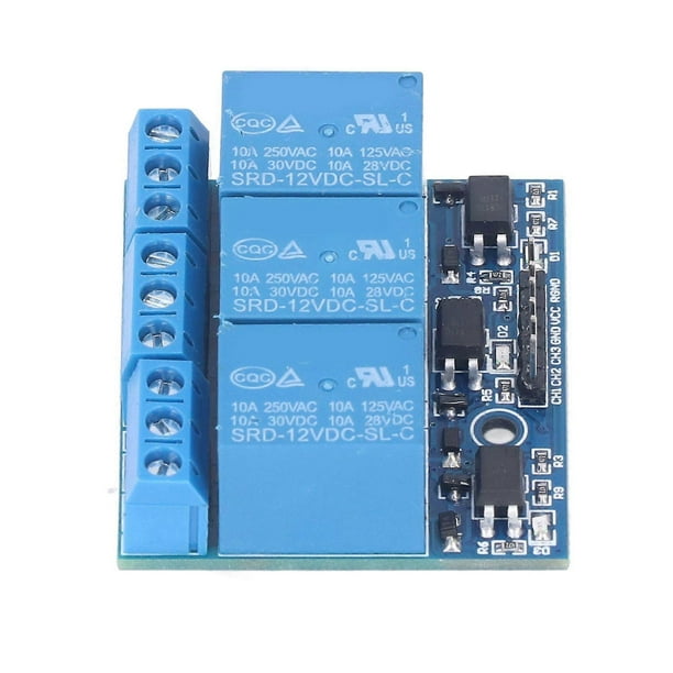 High quality 3-way relay module with optocoupler isolation high voltage ...