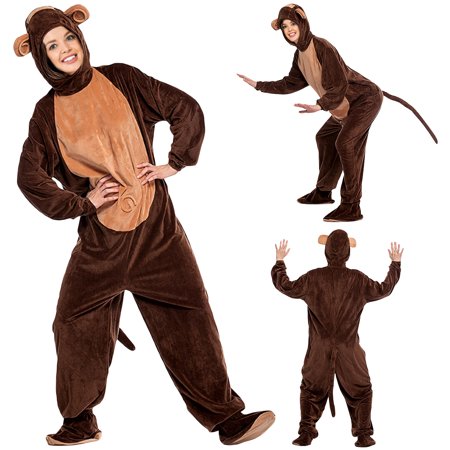 Nituyy Monkey Animal Halloween Costume for Women and Men Cosplay Stage ...
