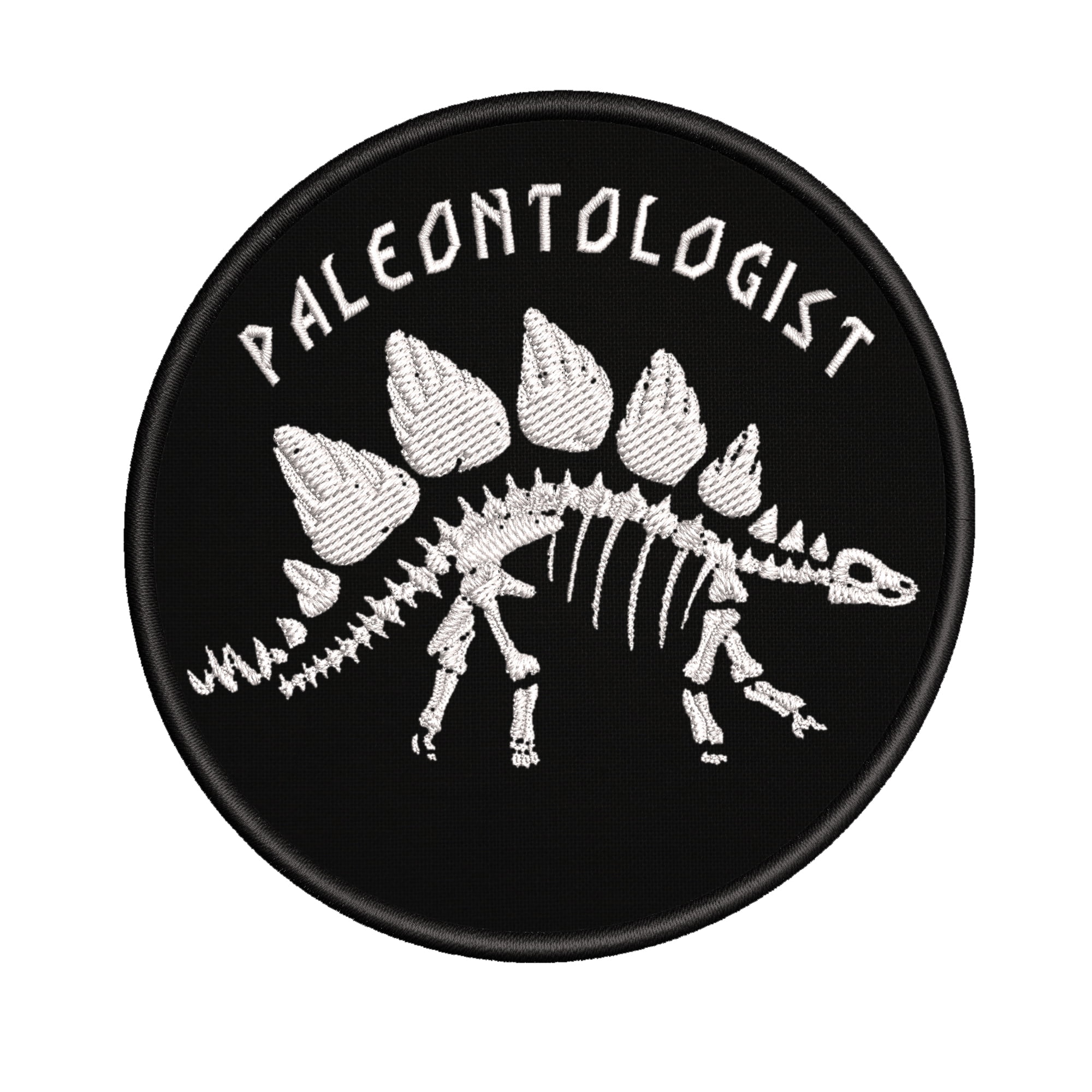 Paleontologist Stegosaurus Embroidered DIY Iron on or Sew-on Decorative ...