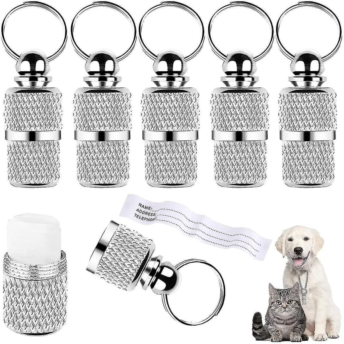 10 Pcs Address Tag Animal Tag With Key Ring Dog Tag Collar Tag ...