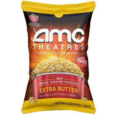 AMC Theatres Extra Butter Ready to Eat Popcorn - Walmart.com