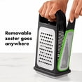 Good Grips Etched Box Grater with Removable Zester | Ideal for Grating ...