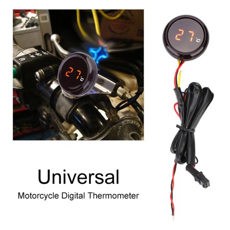 Water Temperature Guage, Digital Universal Blue Backlight Motorcycle ...