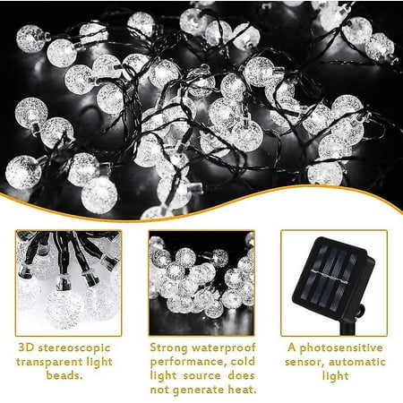 Light Chain Solar Outside, White Led Light Chain Outside Crystal Ball ...