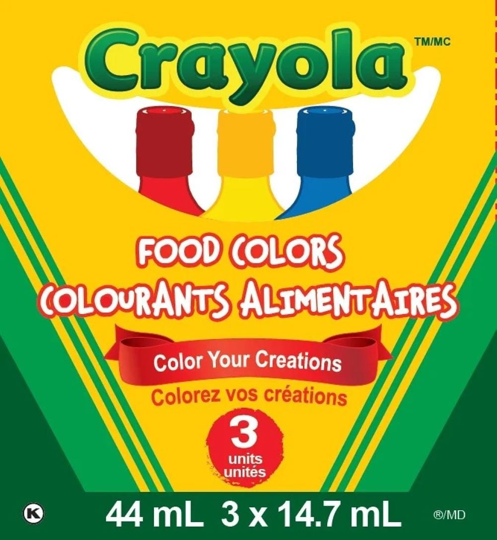 Crayola Food Colors, Color Your Creations, 3PK, Food Color - Walmart.ca