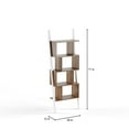 Carson Carrington Lena Transitional Two-tone 5-Shelf Bookshelf Display ...