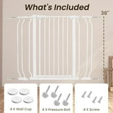 BalanceFrom 36-Inch Baby Safety Gate with Auto-Close/Hold-Open, Fits 29 ...