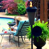 TIKI Brand Island King 66 inch Metal TIKI Stand up Torch with Large ...