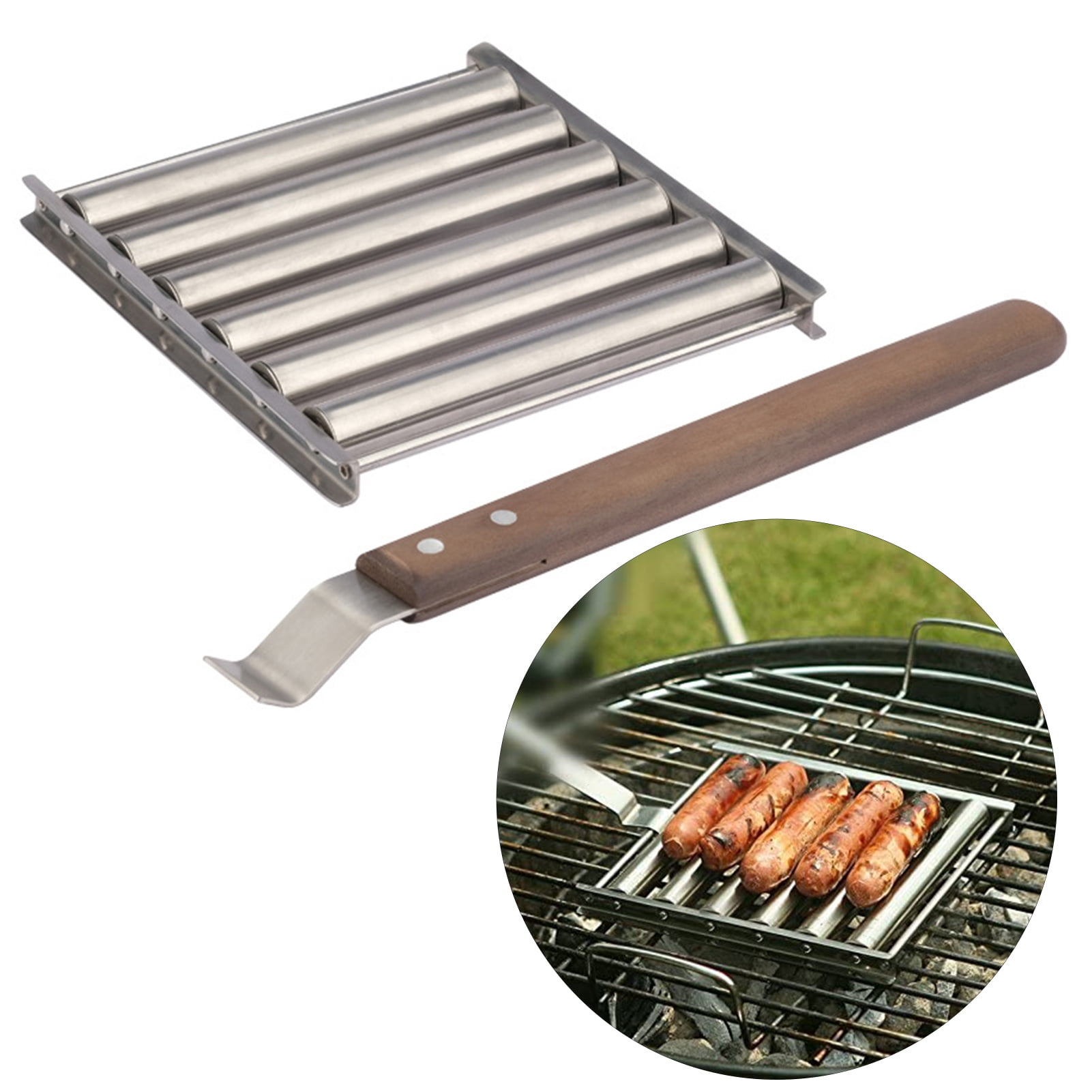 Washranp Detachable Heat-Resistant Stainless Steel Sausage Roller Rack ...