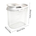 Airtight Pet Foods Storage Container Dirt Proof Wet Proof Cats Dog Dry ...