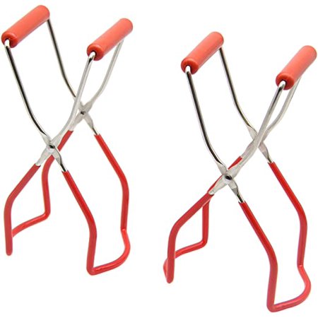 ShenMo Set of 2 Canning Tongs with Red Rubber Handles - Galvanized ...