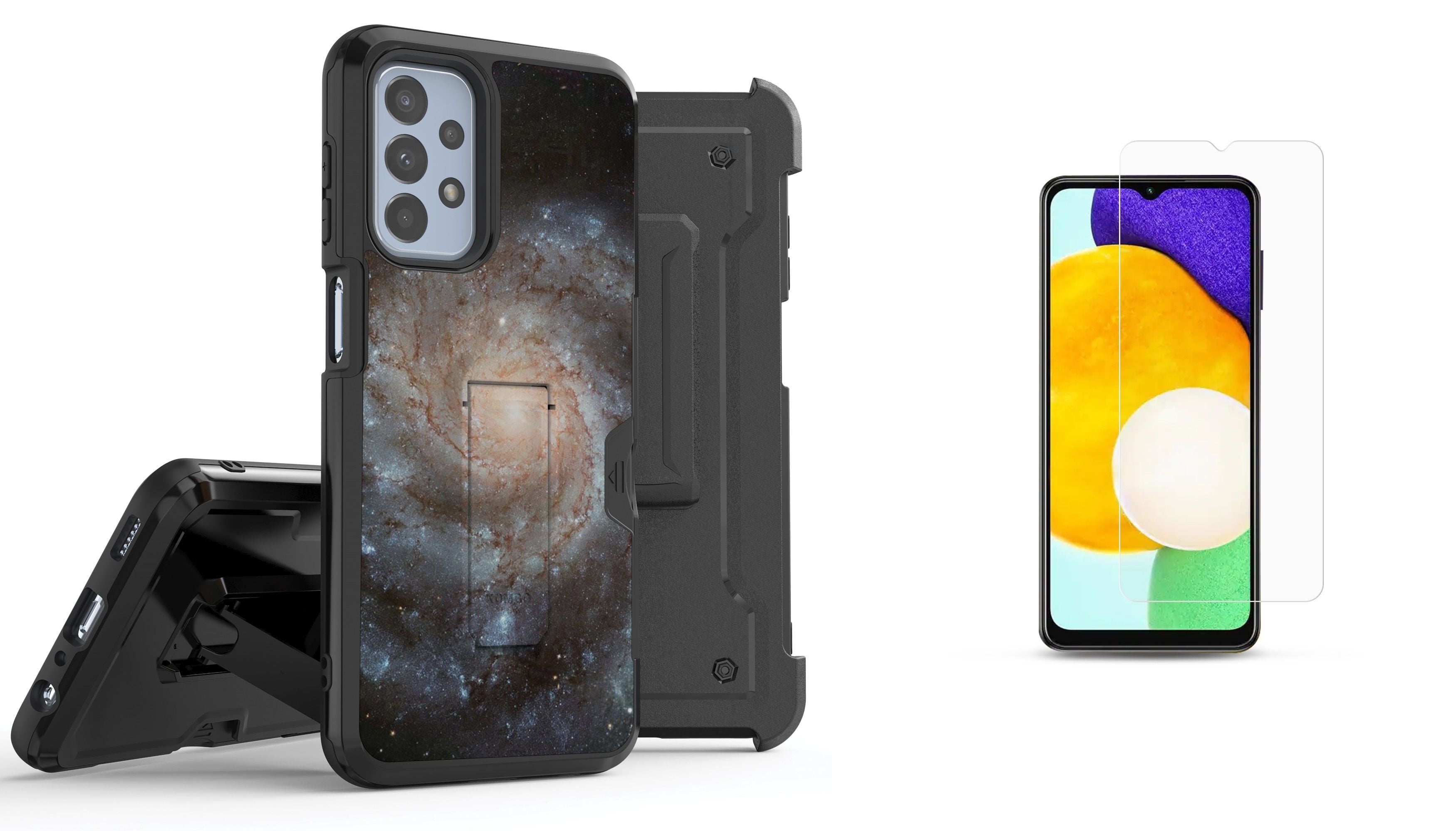Accessories Bundle Pack for Samsung Galaxy A52 5G Case - Heavy Duty ...