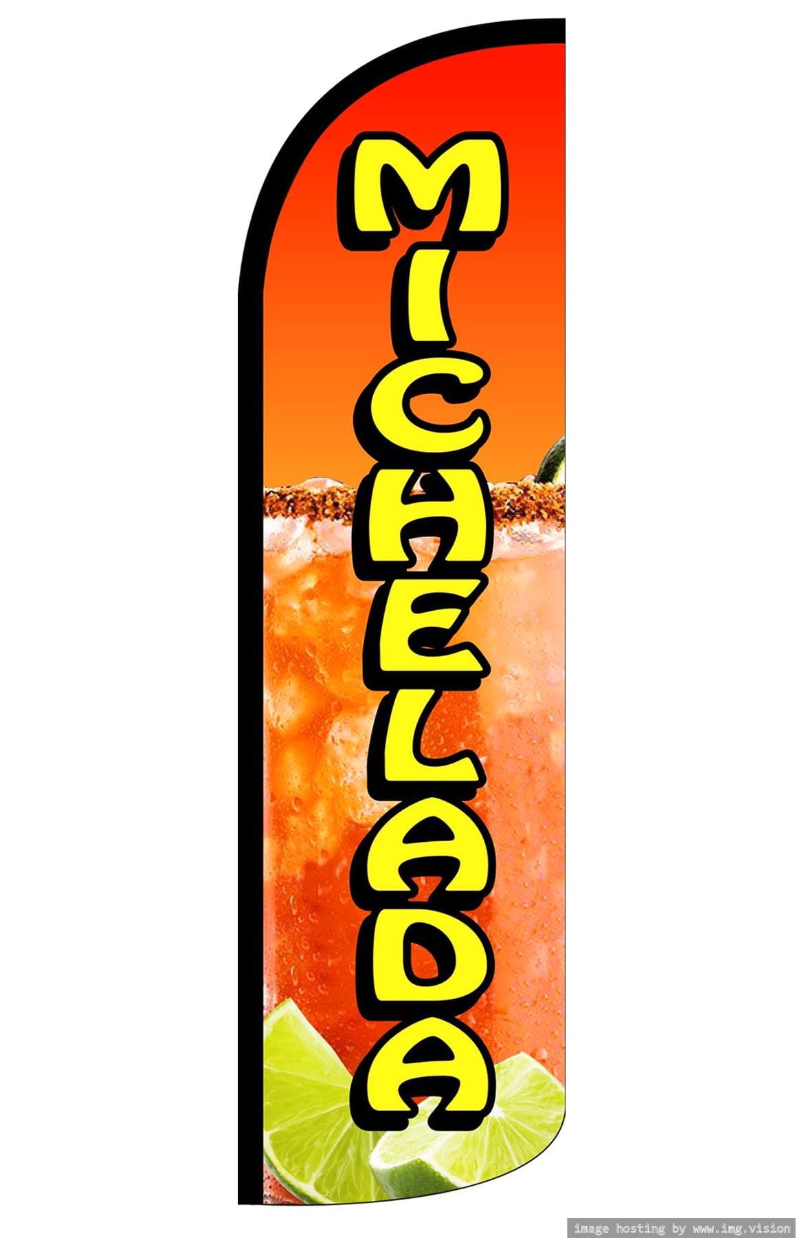 Michelada Windless flag Without Pole Advertisement /Business Flags ...