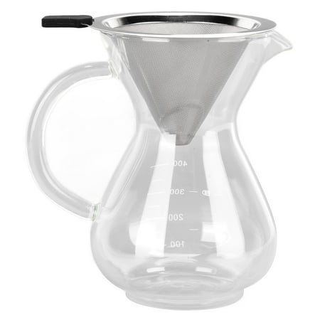 Drip Glass Coffee Maker, Easy Cleanup Reusable Safe Coffee Pot For Home ...