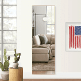 NeuType 47" x 47" Gold Contemporary Full Length Mirror - Walmart.com