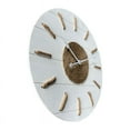 Camila White Jute Rope Shiplap Wood Round Wall Clock - Walmart.com