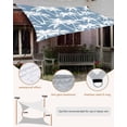 Blue Palm Tree Sun Shade Sail 12' x 16', Summer Tropical Coastal ...