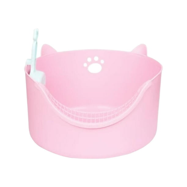 Cat Litter Box with er Bedpan Pet Litter Trays with High Sides Potty ...