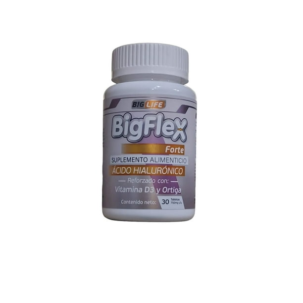 Acido Hialuronico Bigflex reforzado con vitamina B3 30 tabs Big Flex ...