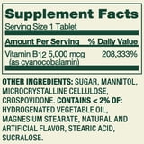 Spring Valley Fast-Dissolve Extra Strength Vitamin B12 Dietary ...