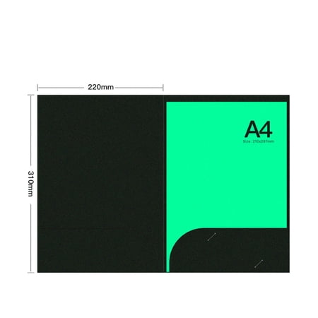 Pocket Folder,Pocket Folder L Shaped Paper Folder File Folder ...