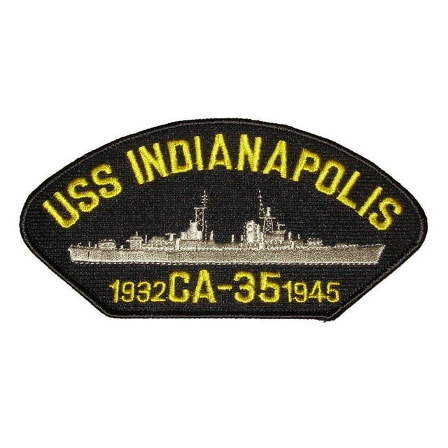 USS INDIANAPOLIS CA-35 PATCH USN NAVY SHIP HEAVY CRUISER PORTLAND CLASS ...