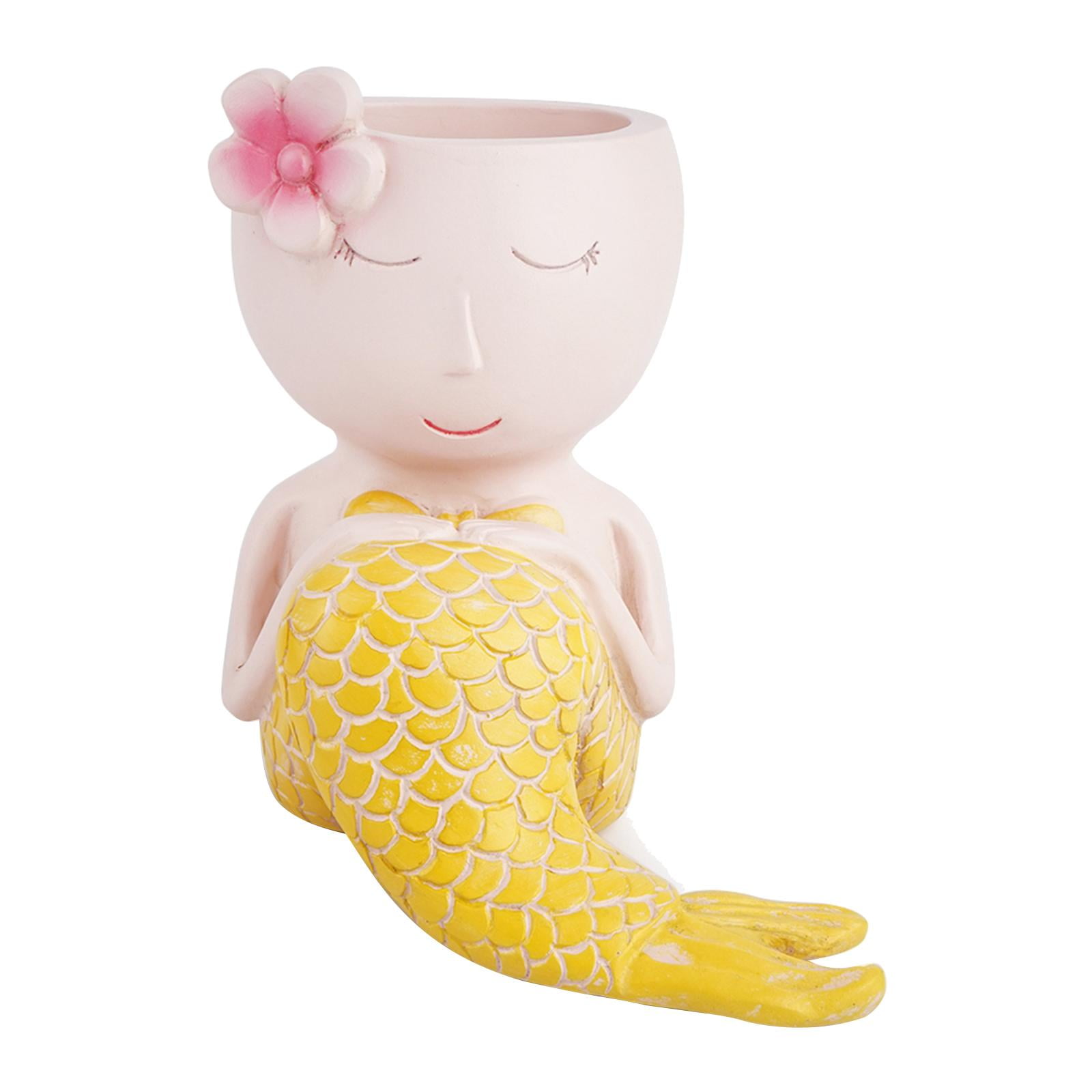 Succulent Planter with Drainage Mermaid Small Plant Pot Flower Pot ...