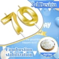 70th Birthday Candles for Cake, Number Birthday Cake Toppers, Party ...