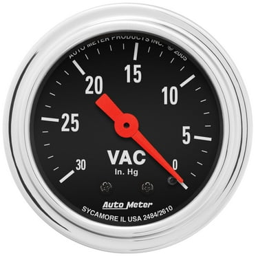 AUTO METER 2587 2IN HOURMETER, 8-32 VOLTS SSE, CHROME - Walmart.com