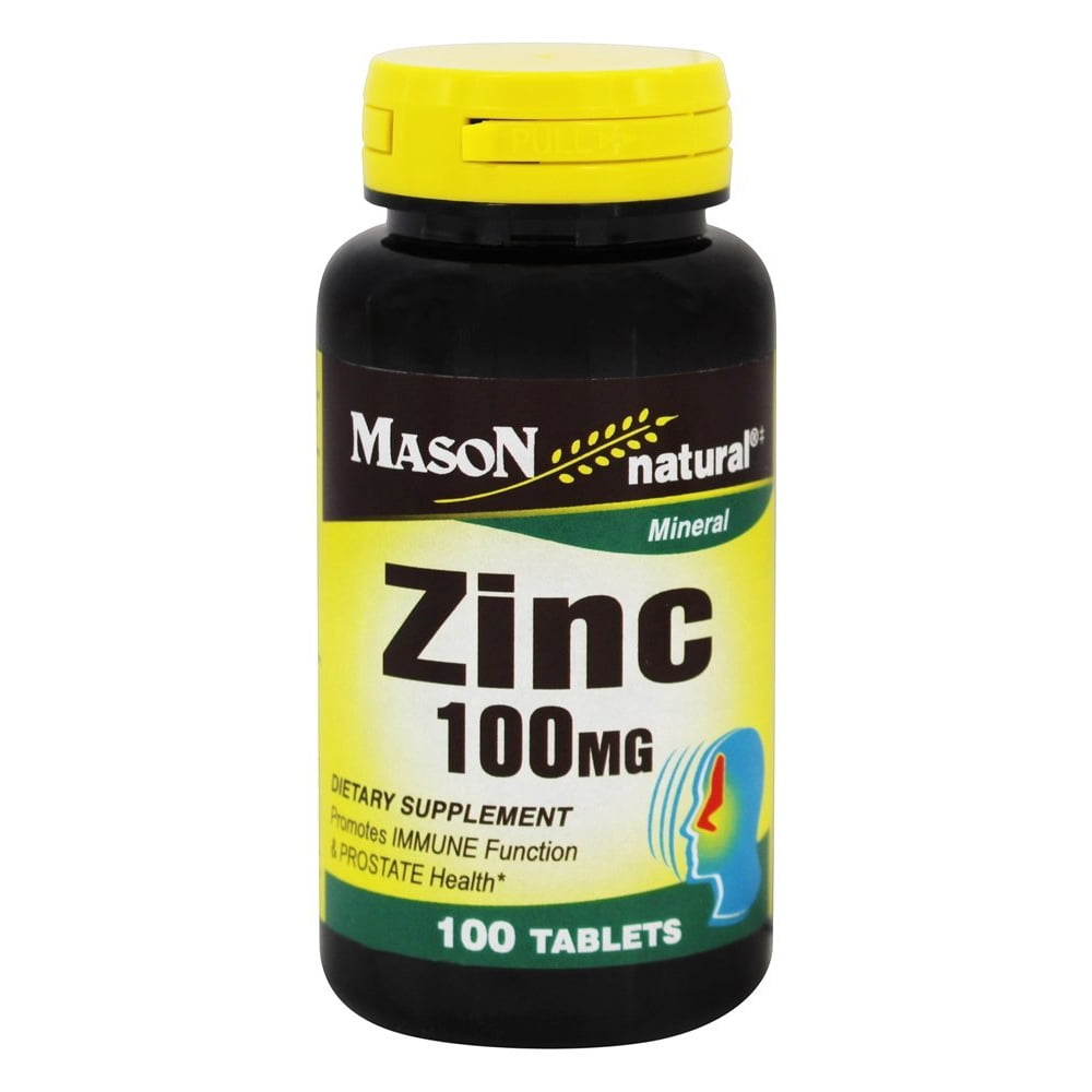 Mason Natural - Zinc 100 mg. - 100 Tablets - Walmart.com - Walmart.com