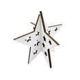 4th of July Decoration Wooden Stars Table Decor,3D Star Memorial Day ...