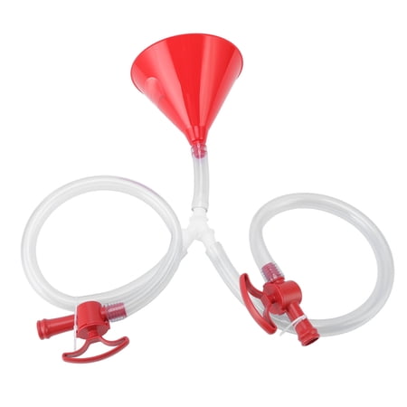 Beer Funnel With Double Header Valve, 85cm Long Tube Drinking Games ...