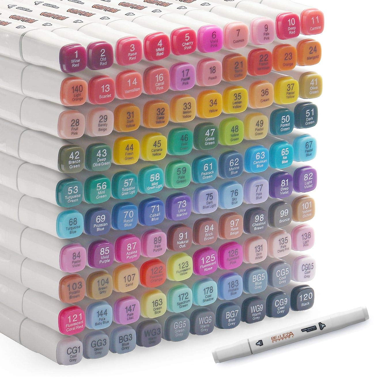 Click here for Belleza Suprema Alcohol Markers 100 Colors Art Mar... prices
