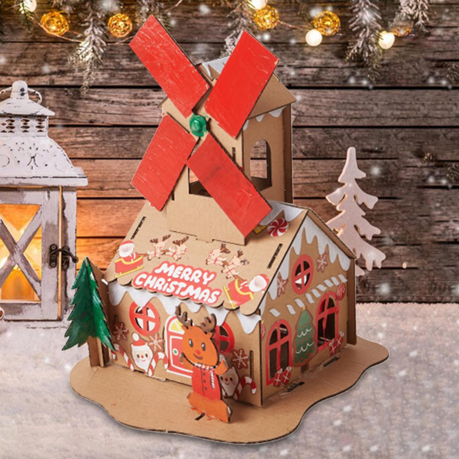 Proyecto de casas de Navidad DIY, colección de arte, Kits de manualidades tempranas, Kits de ...