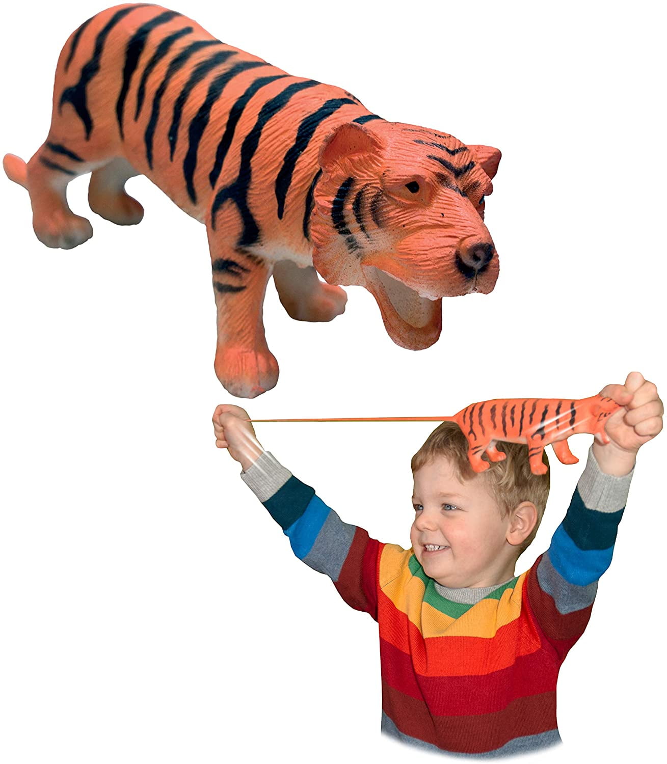 Rep Pals - Tiger, Stretchy Toy from Deluxebase. Super stretchy animal ...