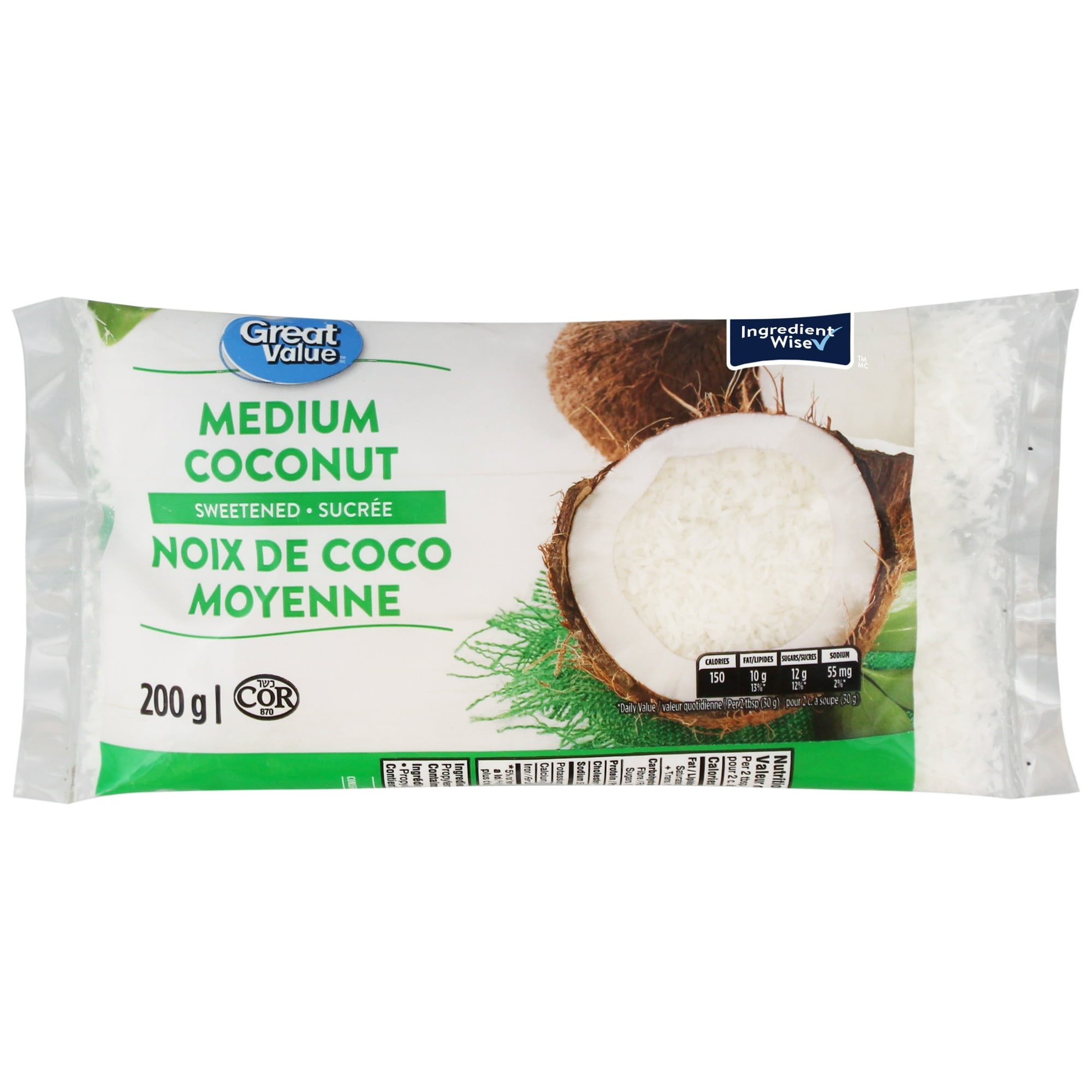 Click here for Great Value Sweetened Medium Coconut 200 G prices