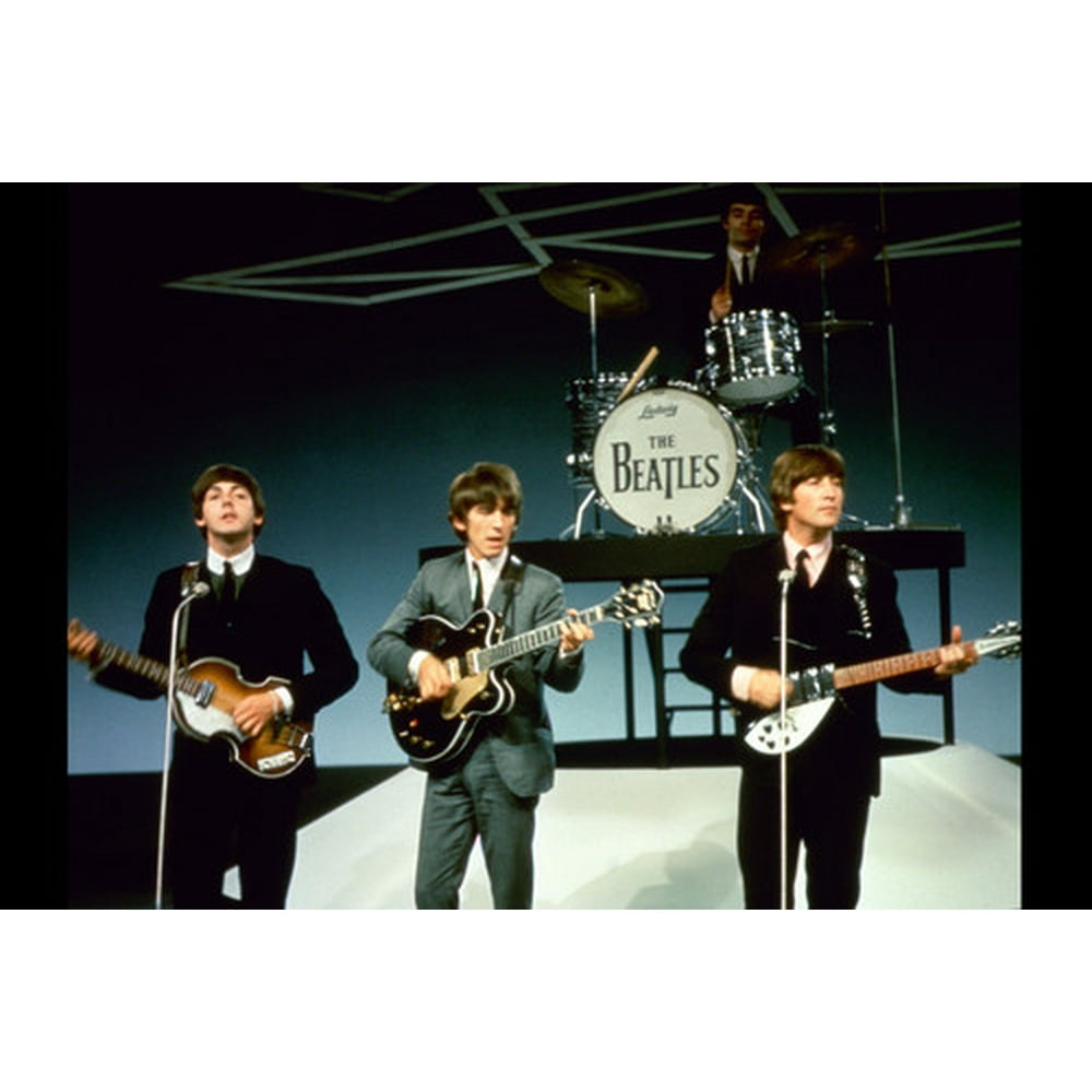 The Beatles On Stage Performing Iconic Classic 24X36 Poster - Walmart ...