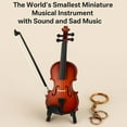 Playable Tiny Violin Figurine, The Worlds Smallest Miniature Musical ...