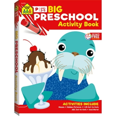SCHOOL ZONE: Big Kindergarten (Workbook) (Paperback) - Walmart.com