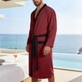 AGKIZG Men Color Home Robe Waist Long Sleeve Full Length Daily Wear ...