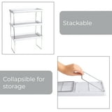 Mainstays Laundry Helper Shelf Organizer, 3-Tier White Metal Frame ...